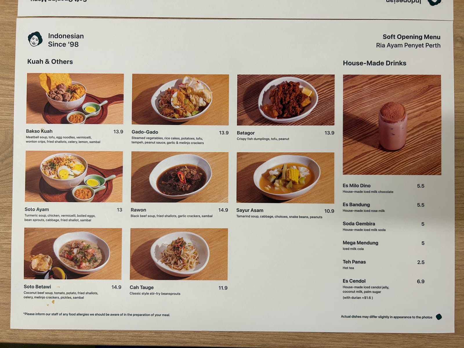 Ria Ayam Penyet (Vic Park)